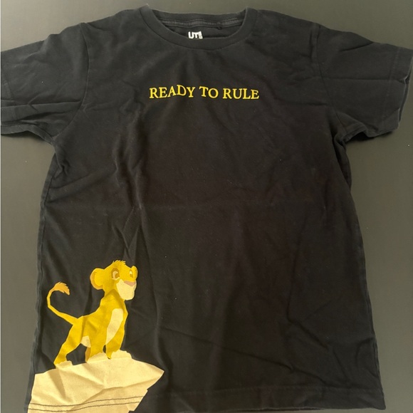 Disney | Shirts & Tops | Lion King Black Tshirt From Uniqlo | Poshmark